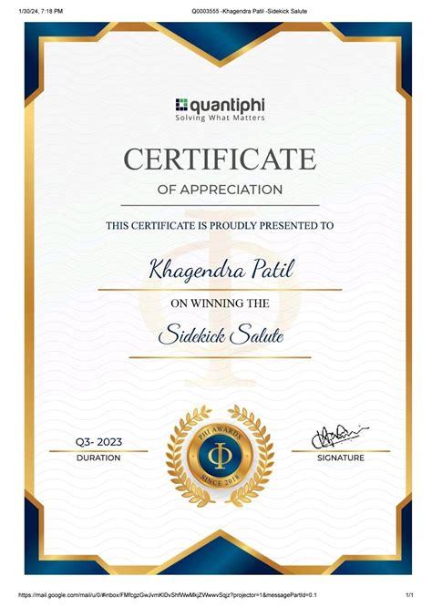 Khagendra Patil On Linkedin Quantiphi Sidekicksalute Greatful