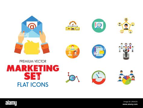 Marketing Icon Set Stock Vector Image And Art Alamy