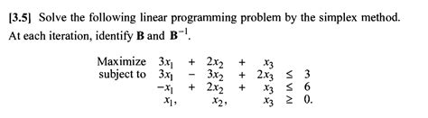 Solved 35 Solve The Following Linear Programming Problem