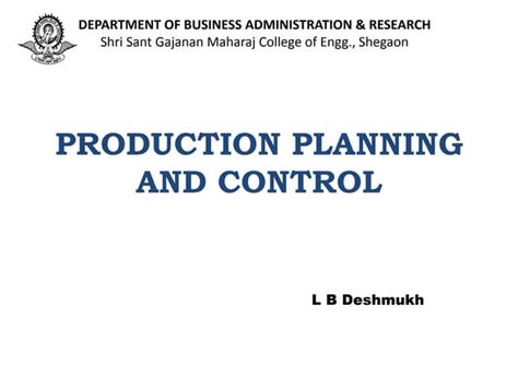 Production Planning Control Ppt Pptx
