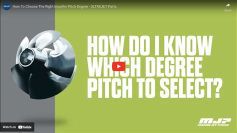 How To Choose The Right Impeller Pitch Degree Ultrajet Parts Marine