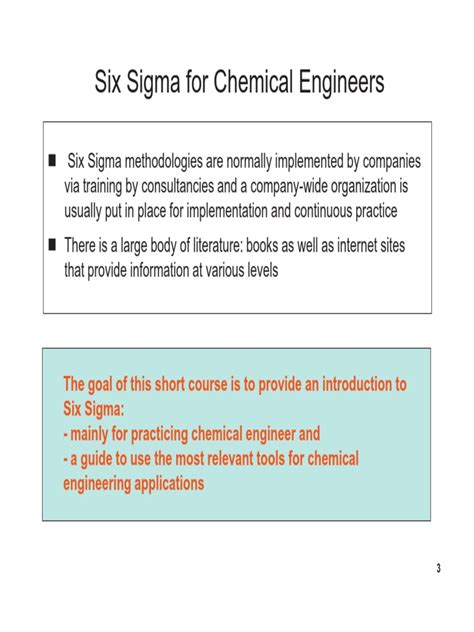 Six Sigma For Chemical Engineers Pdf Six Sigma Business