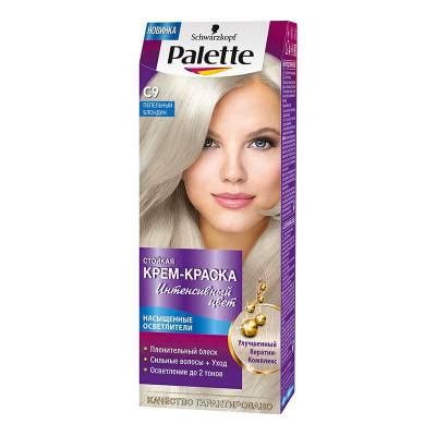 Palette Стойкая крем-краска для волос + маска-уход C9 Пепельный блондин ...
