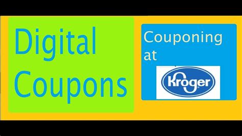 How To Use Digital Coupons At Kroger Youtube