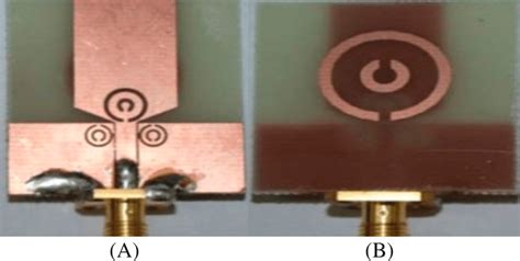 Srr‐csrr Based Uwb Antenna A Top View And B Bottom View©66 Download Scientific Diagram