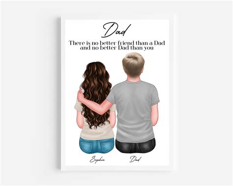 Personalised Dad Print Dad Print Personalised Print Gift For Dad Dad Birthday Print Dad And
