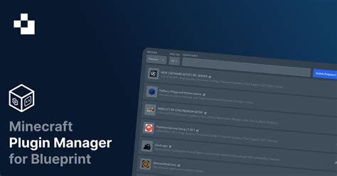 Minecraft Plugin Manager For Blueprint Builtbybit