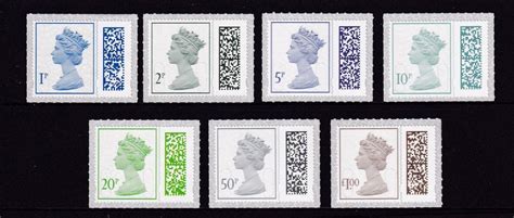 Gb Latest Low Value Machins With Bar Codes Po Fresh Great Britain