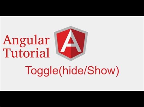 Angular 9 Tutorial Toggle Element Hide And Show YouTube