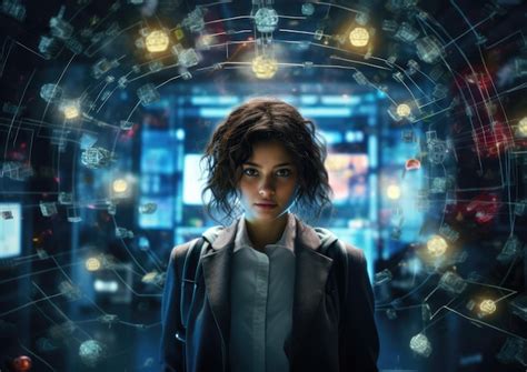 Premium Ai Image An Ai Entity Engrossed In Solving Complex Financial