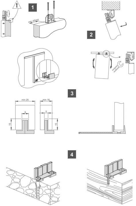 Slid Up Su5447180 슬라이딩 도어 1칸 사용 설명서