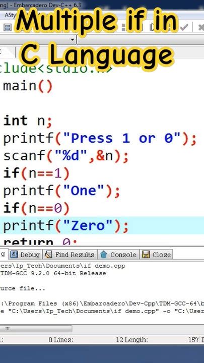 Multiple If In C Language Ctutorials Ccoding Clanguagetutorial