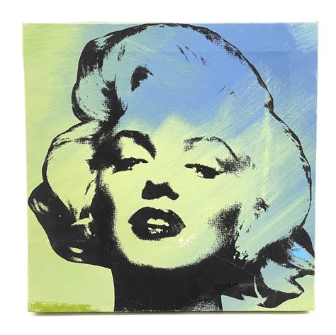 Lot Steve Kaufman Marilyn Monroe Silkscreen On Canvas
