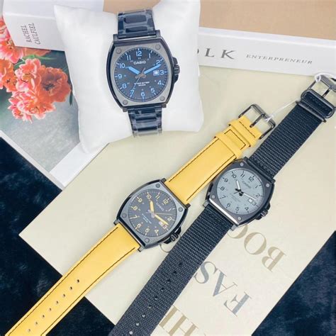 นาฬิกาข้อมือ Casio Standard อะนาล็อกmtp E715c 8amtp E715d 1amtp