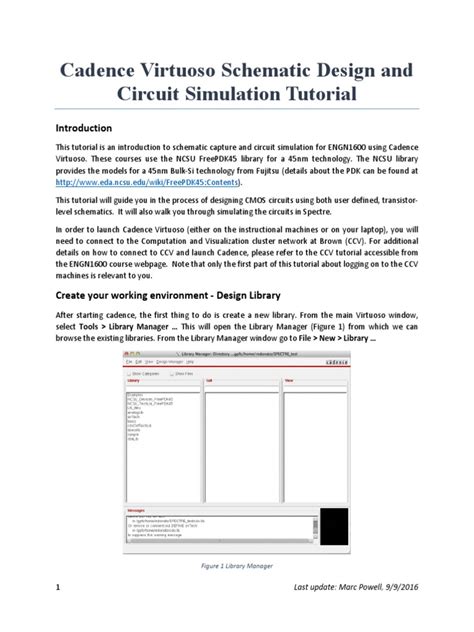 Cadence Virtuoso Schematic Design And Circuit Simulation Tutorial Pdf Mosfet Cmos