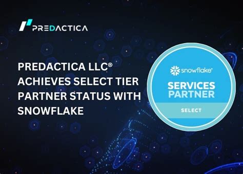 Predactica Ascends To Select Tier Partner Status With Snowflake