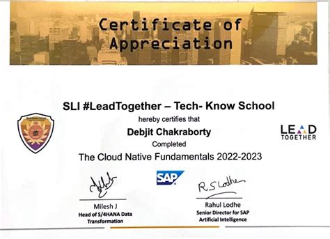 debjit chakraborty on linkedin completed cloud native fundamentals