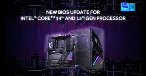 BIOS Update For Intel Core 14th And 13th Gen Desktop Processor Instability