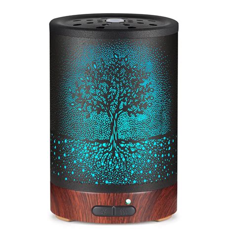 Essential Oil Diffuser Aromatherapy Diffuser With7 Colors Light And Auto Off For Women Metal