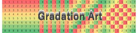 【だれでも簡単excelアート！】グラデーション・アートの世界～前編～ 数学・統計教室の和から株式会社