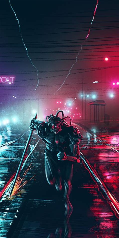 Завантажити шпалери на робочий стіл ПК Кіберпанк Неон Наукова Фантастика безкоштовно 864442