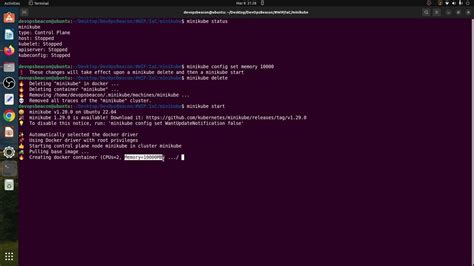 Set The Memory And Cpu Settings For Minikube Youtube