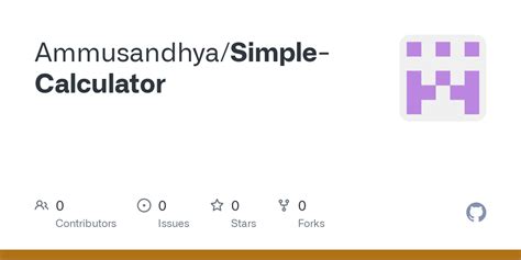 Github Ammusandhyasimple Calculator