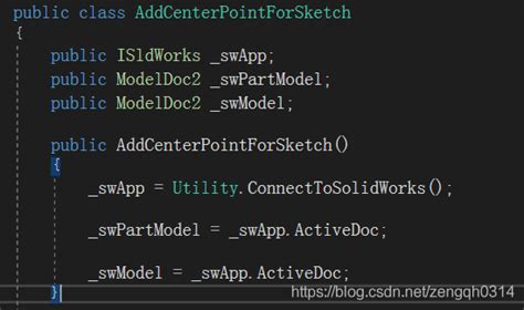 c solidworks 二次开发 api 实例：创建中心点位置 中心位置实例 csdn博客