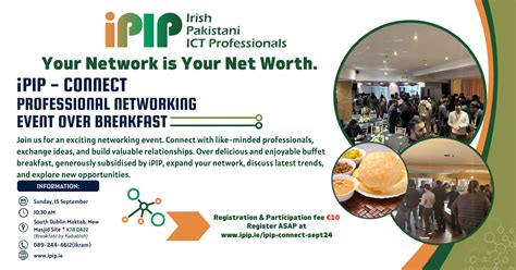 IPIP CONNECT Professional Networking Event Over Breakfast Connecting For Better World