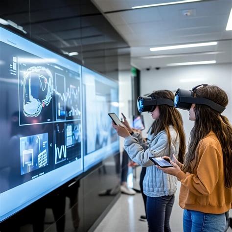 Modern Classroom Or Tech Lab With Cuttingedge Equipment Premium Ai Generated Image