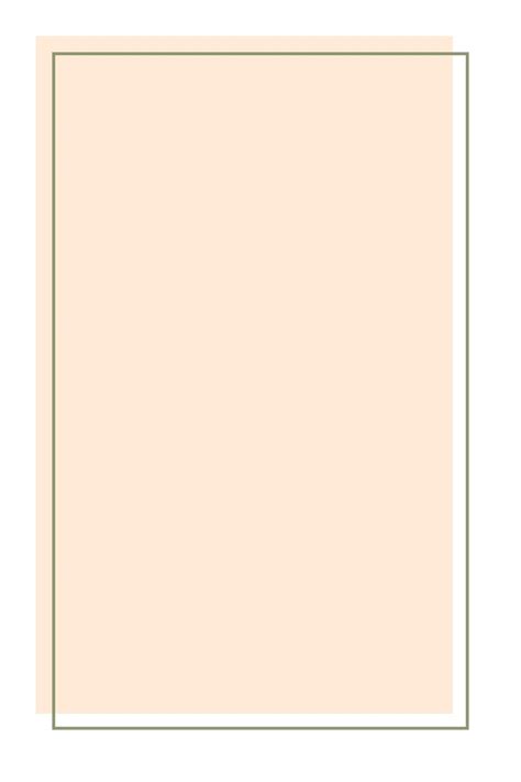 Printable Blank Aesthetic Rectangle {frame} Templates [pdf Included