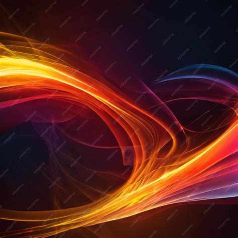 Premium Ai Image Energy Flow Abstract Background
