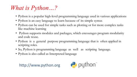 Introduction To Python Programming Basics Ppt