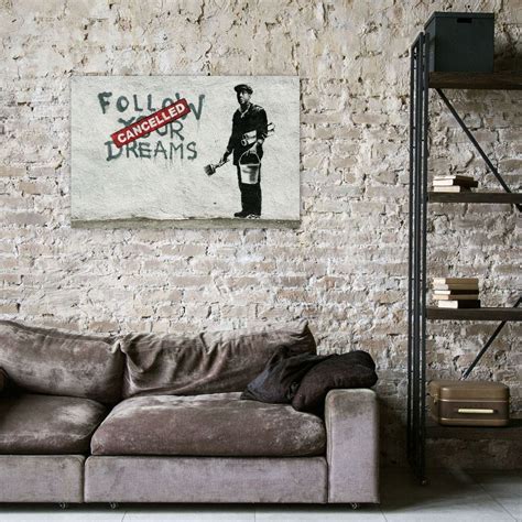 Banksy Follow Your Dreams Graffiti