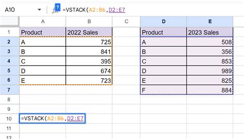 How To Use VSTACK Function In Google Sheets Sheetaki