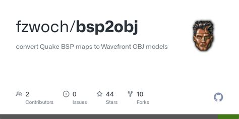 Github Fzwochbsp2obj Convert Quake Bsp Maps To Wavefront Obj Models