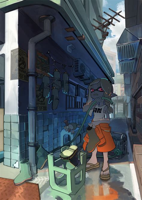 Inkling Инклинг Splatoon Okaranko0912 Игры картинки гифки