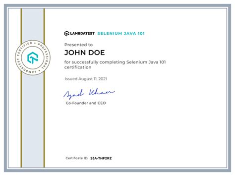 Selenium Java Certification Learn Java Automation