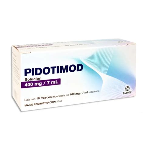 Pidotimob 400 Mg 7 Ml Caja Con 10 Frascos Monodosis Con Solución Oral