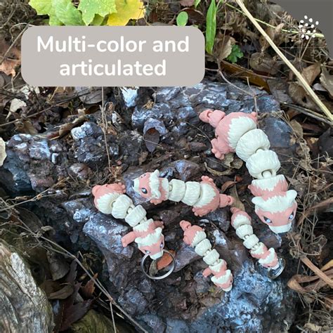 Mini Ferret Articulated Toy 3 Sizes Maker Llama