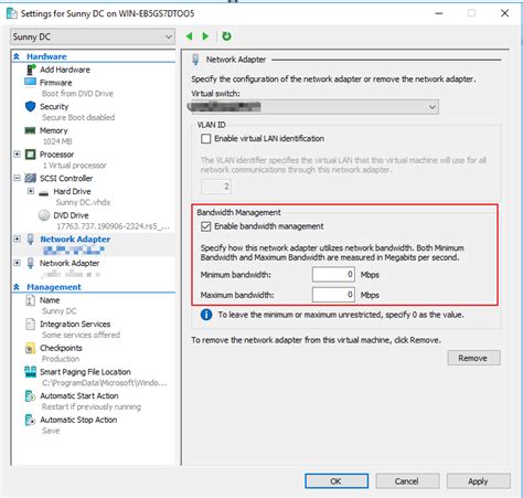 Hyper V Host Network Adapter Is Limited To 100mb But Guests Run At 1gb