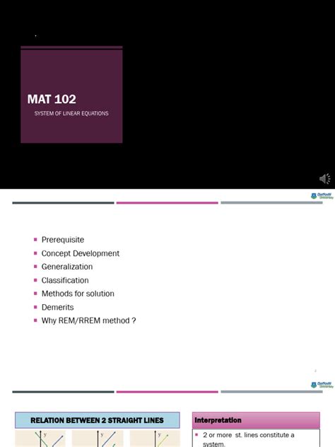 system of linear equations pdf system of linear equations matrix