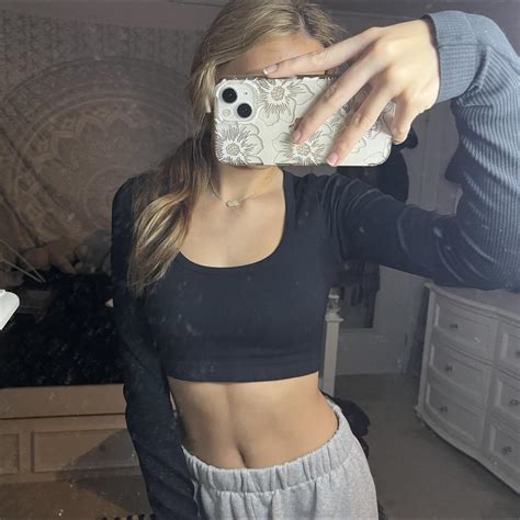 Black Cropped Long Sleeve Brand From Kohls Size Depop