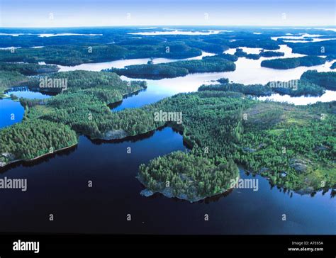 Finland Saimaa Lakelands Savonlinna Lake Saimaa Largest Lake System In