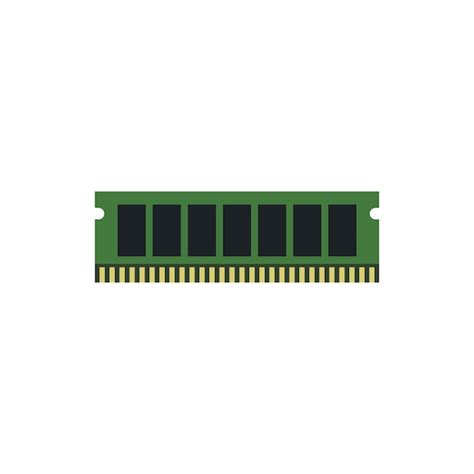 Premium Vector Ram Icon In Flat Style Isolated On White Background Computer Symbol