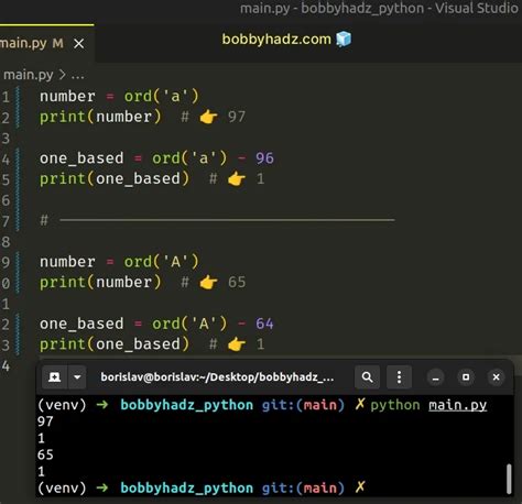 Convert Letters To Numbers And Vice Versa In Python Bobbyhadz