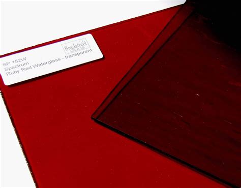Ruby Red Waterglass Stained Glass Sheet Oceanside Sf152w Bradstreetglass
