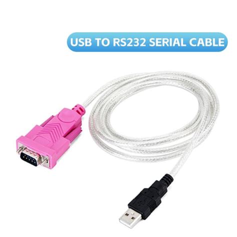 USB To RS DB Serial Cable Pin Shielding High Speed Data Transmission Dual Chip Computer