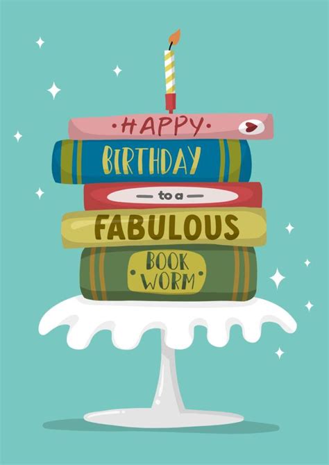 Funny Birthday Card Fabulous Bookworm Book Lover Card Thortful