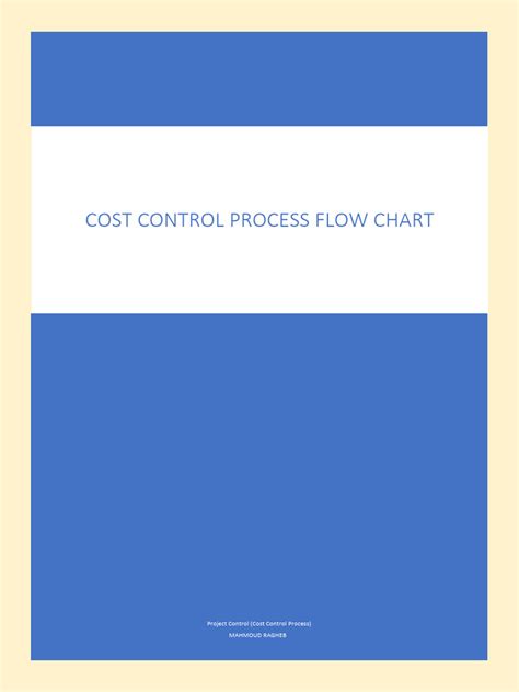 Cost Control Process Flow Chart Pdf